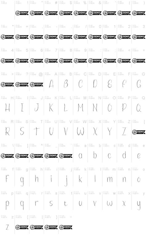 Sketch Pencil Demo Font