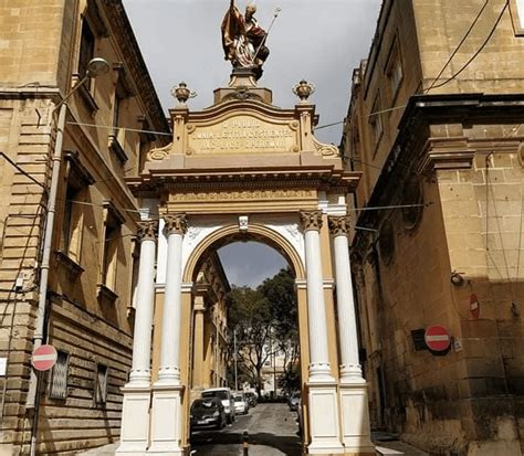 The Reconstruction Of The St Publius Triumphal Arch In Floriana Oh My Malta
