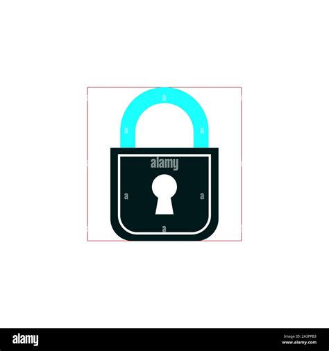 Padlock Design Key Security Lock Access Door House Safe And Secret Theme Vector Illustration