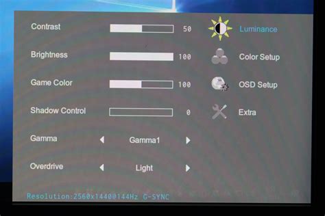 AOC AGON AG271QG 144 165 Hz Review Controls OSD TechPowerUp