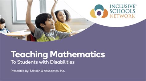Students With Disabilities And Math Investing In Math Learning And