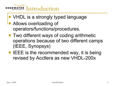 Vhdl Packages Coding Styles For Arithmetic Operations And Vhdl 200x Additions Ppt