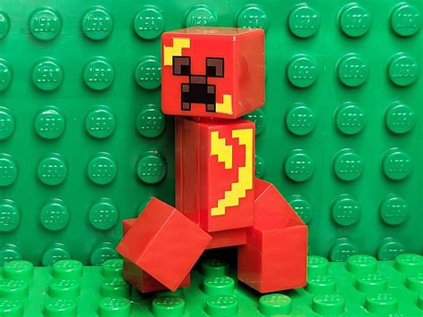Lego® Minecraft Exploding Creeper Lego® Minifigure Lego® Minifig Etsy