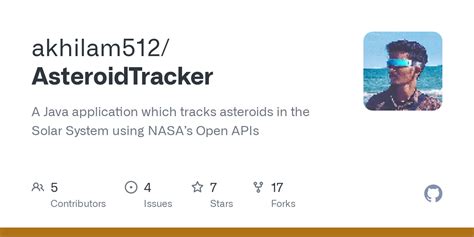 Github Akhilam512asteroidtracker A Java Application Which Tracks