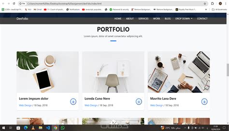 انشاء صفحات ويب باستخدام Html Css Bootstrap خمسات