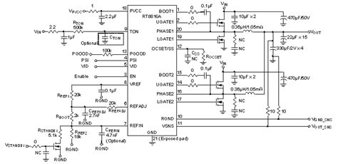 rt8816a dual phase pwm controller with pwm vid reference richtek