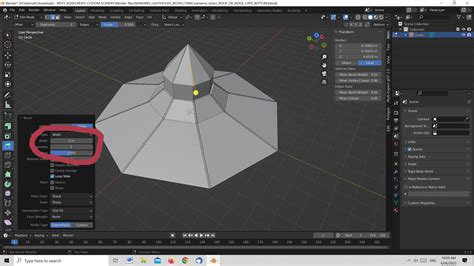 Edit Mode How To Apply Bevel Evenly To An Edge Blender Stack Exchange