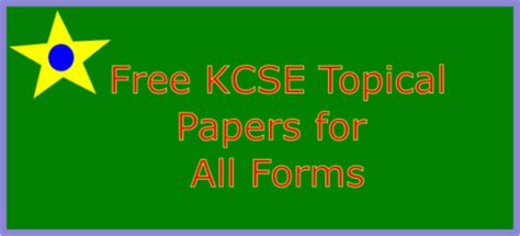 KCSE CRE Topical Questions JITIMU