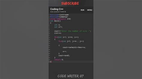 Best C Pattern Program Tutorial Video 💯🧠 Shorts Coding Coding Youtubeshorts Youtube
