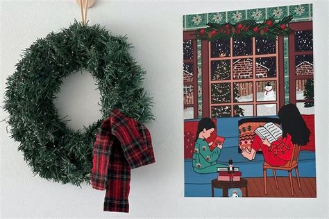 그림·사진 A3 12월 자매 가족그림 가족일러스트 인테리어그림 오늘의집 쇼핑