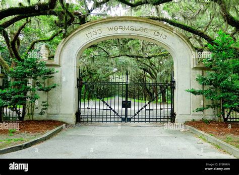 The Wormsloe Historic Site Originally Known As Wormsloe Plantation Is
