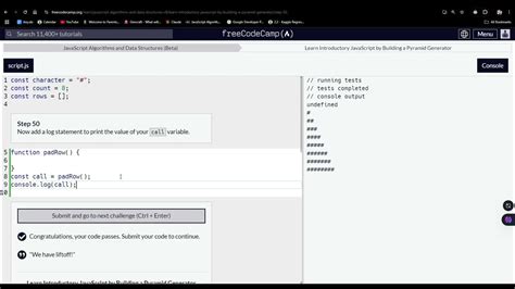 Building A Pyramid Generator Javascript 50 Youtube