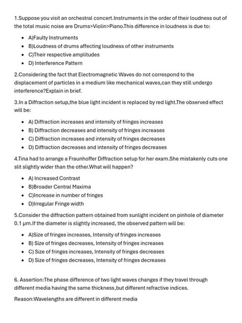 Interferencediffractionwave Nature Pdf Diffraction Waves