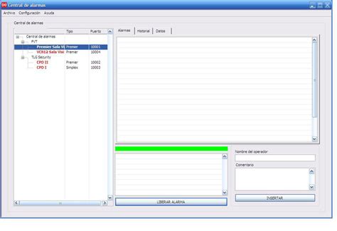 Labview Front Panel Of The Developed Alarms And Events Reception System Download Scientific