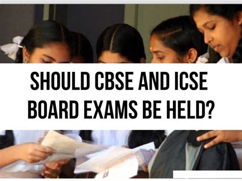 Should CBSE And CISCE Board Exams Be Held EducationWorld