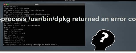 Dagoland Como Resolver Sub Process Usrbindpkg Returned An Error