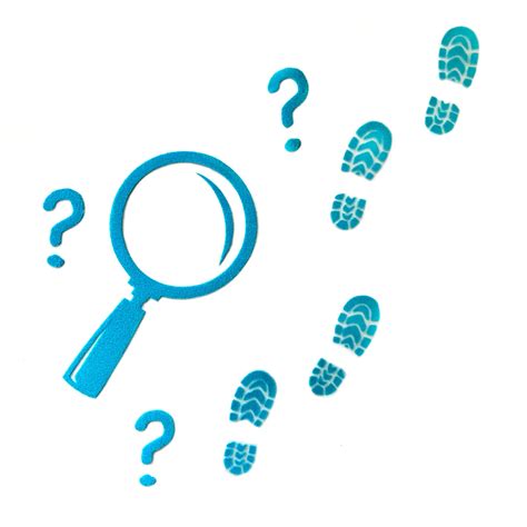 Lupe Fu Spuren Fragezeichen