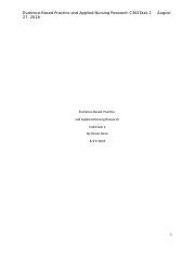 Task 2 EBP 8 30 18 Docx Evidence Based Practice And Applied Nursing Research C361Task 2 27