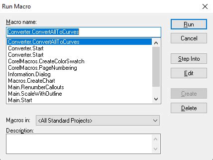 Running Macros Programming Guide Developer Area CorelDRAW Community