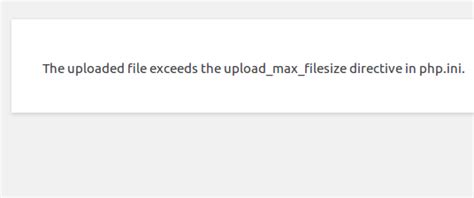 Editing I File In Vestacp For Uploadmaxfilesize Exceeded Error