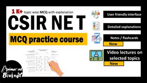 Csir Net Life Sciences Mcq Practice Course