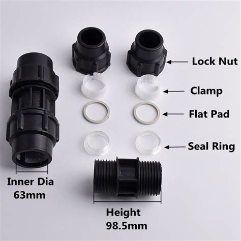 1pc 20~63mm Pe Quick Coupling Garden Direct Connec Vicedeal