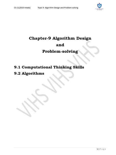 Chapter 9 Algorithm Design And Problem Solvingdocx Pdf Control Flow Iteration