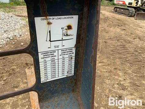 Bobcat Pallet Fork Attachment Agriculture Bigiron