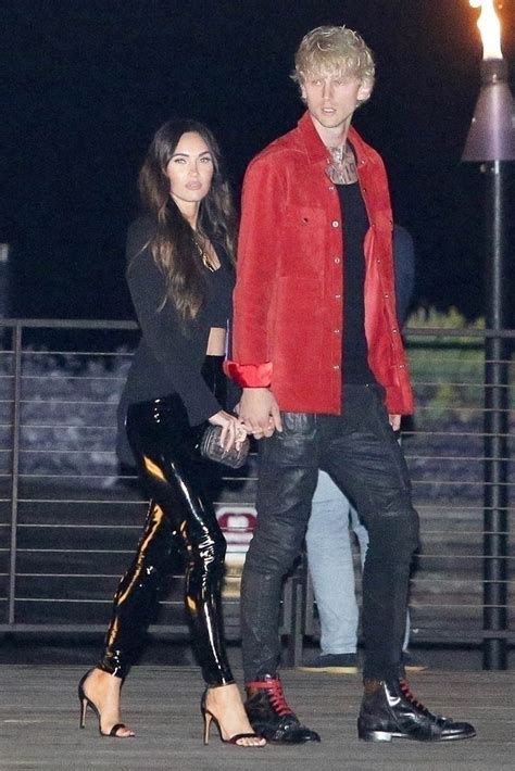 Megan Fox Stuns In Tight Leather Pants As She Holds Hands With