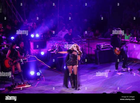 Paulina Rubio Mexican Singer At The Palenque Expogan 2017 In