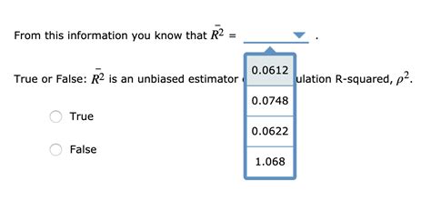 Calculating The Adjusted R Squared Suppose You Chegg