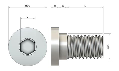Buy M10 X 60mm Ultra Low Socket Cap Head Screws Marine Stainless