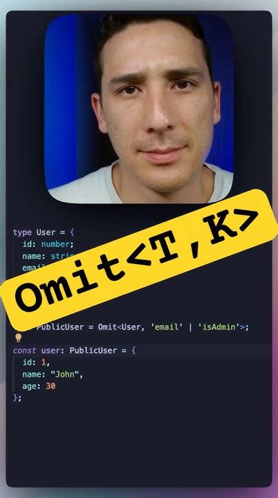 Omit ️ Utility Type ️ Typescript Coding Programming Typescript Typescripttutorial Youtube