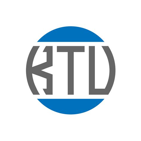 Ktu Letter Logo Design On White Background Ktu Creative Initials