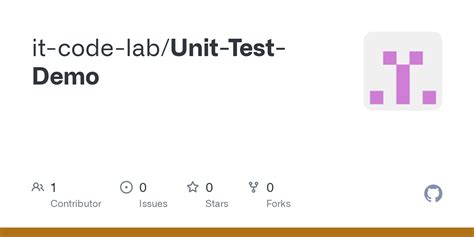 GitHub It Code Lab Unit Test Demo