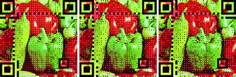 beautified two level qr codes with the same version and different error