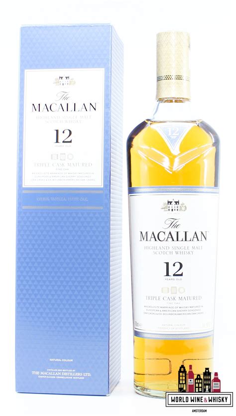 Macallan 12 Years Old Fine Oak Triple Cask Matured 40 World Wine And Whisky