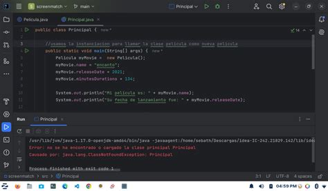 Como Soluciono El Error De Javalangclassnotfoundexception Principal