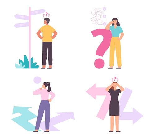 의사 결정 개념을 옳고 그른 솔루션 만들기 프리미엄 벡터