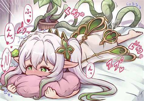 Tomagiri Nahida Genshin Impact Genshin Impact Paid Reward Available 1girl Barefoot Blush