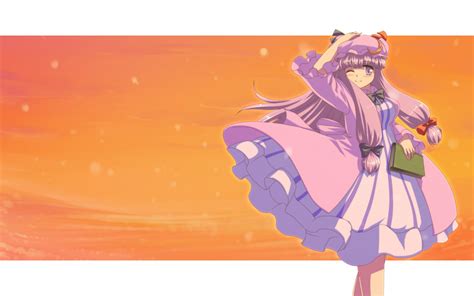 Blush Dress Hat Long Hair Patchouli Knowledge Purple Hair Ribbons