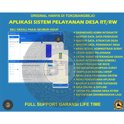 Jual APLIKASI WEB SOURCE CODE MANAJEMEN PENGURUSAN SURAT DESA KELURAHAN ATAU RT RW BERBASIS WEB