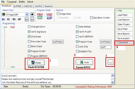 Dive In Technology Usbasp 以 Progisp 軟體燒錄 Arduino Atmega168、atmega328 Bootloader 設定教學