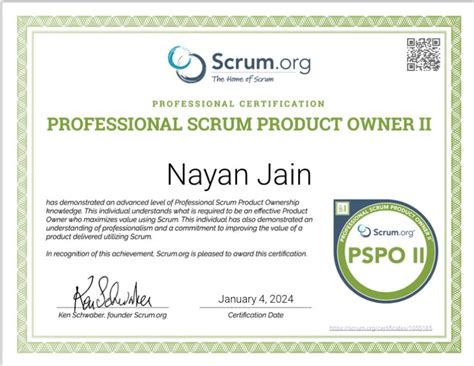 Nayan Jain On Linkedin Inspect Adapt Pspo2 Certification