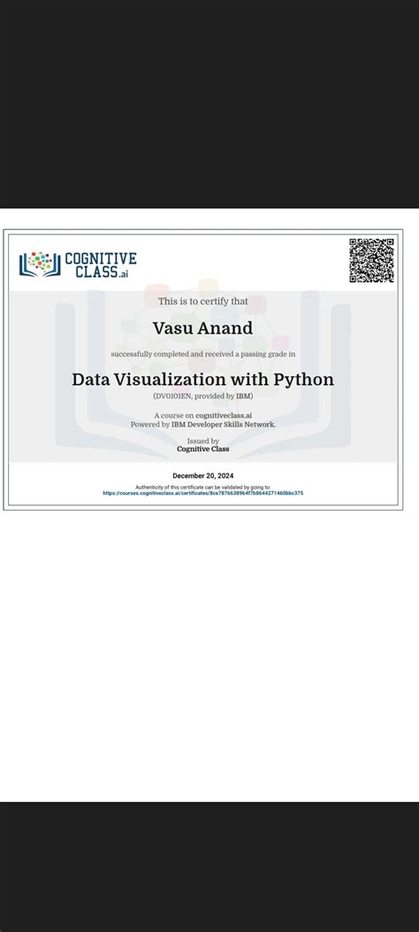 datavisualization python ibm learningneverstops vasu anand