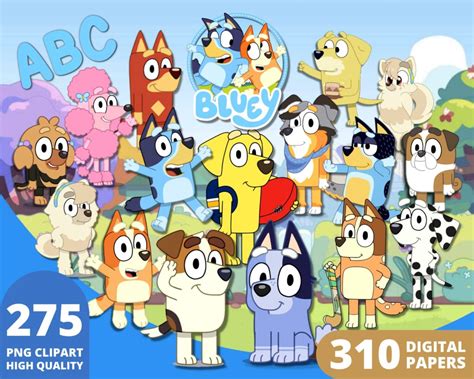 Bluey Clipart Png Cartoonpng