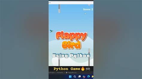 I Made Flappy Bird In Python Python Game Development Using Pygame