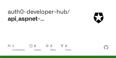 Github Auth0 Developer Hubapiaspnet Corecsharphello World Asp