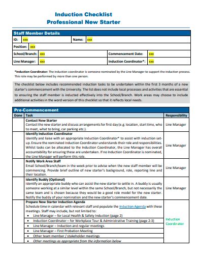 Free 28 Professional Checklist Samples In Pdf Ms Word