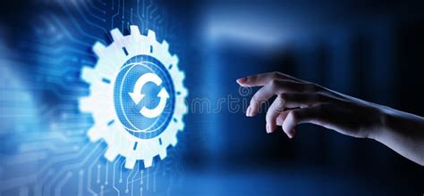 Update System Upgrade Software Version Technology Concept On Virtual